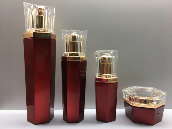 Luxury Transparent Cream Bottles Skincare Packaging / Glass Cosmetic ...