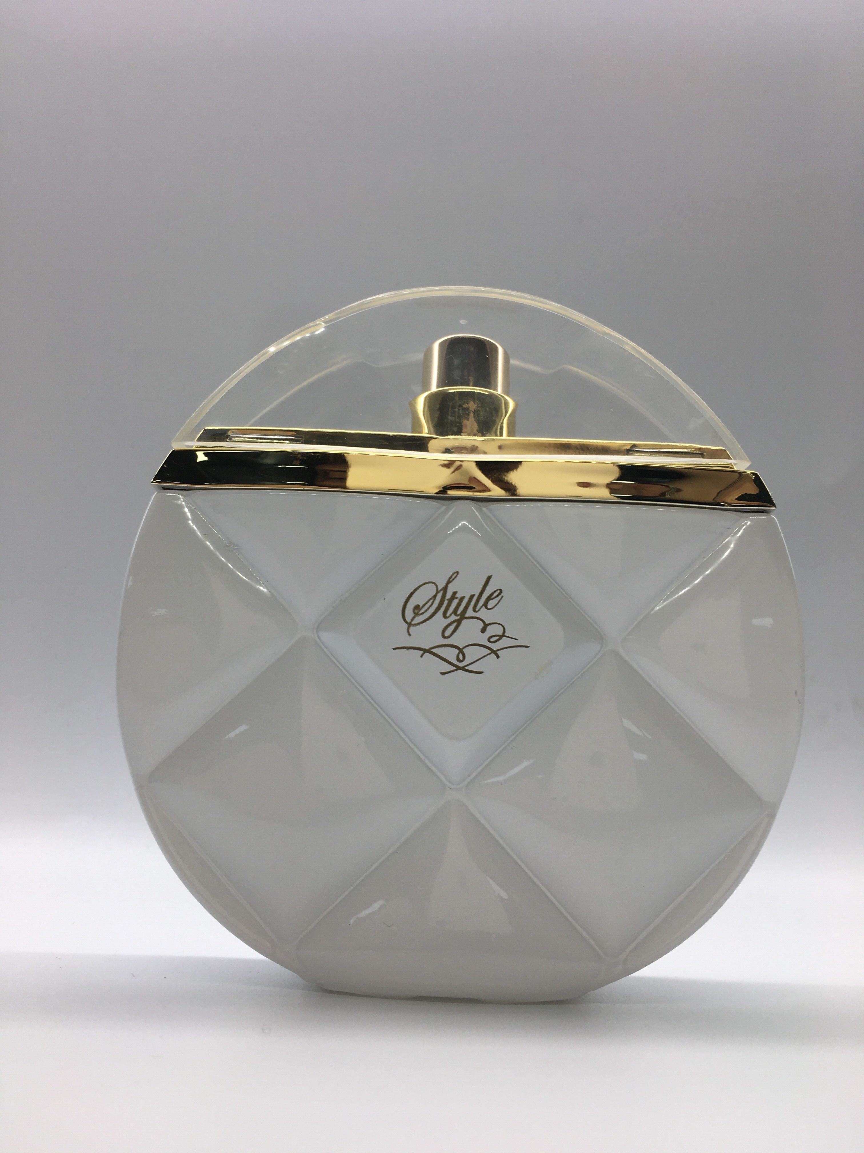 50ml 100ml Custom Glass Perfume Bottles Circle Shape Flat High End ...